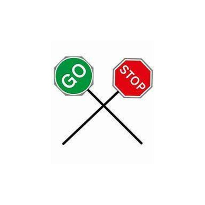 Road Sign - Stop/Go Hand Held Sign - Kelm Hire
